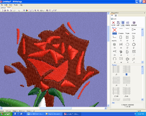 DRAWings Demo D:Create A Design From a Scanned Bmp Pixel Artwork